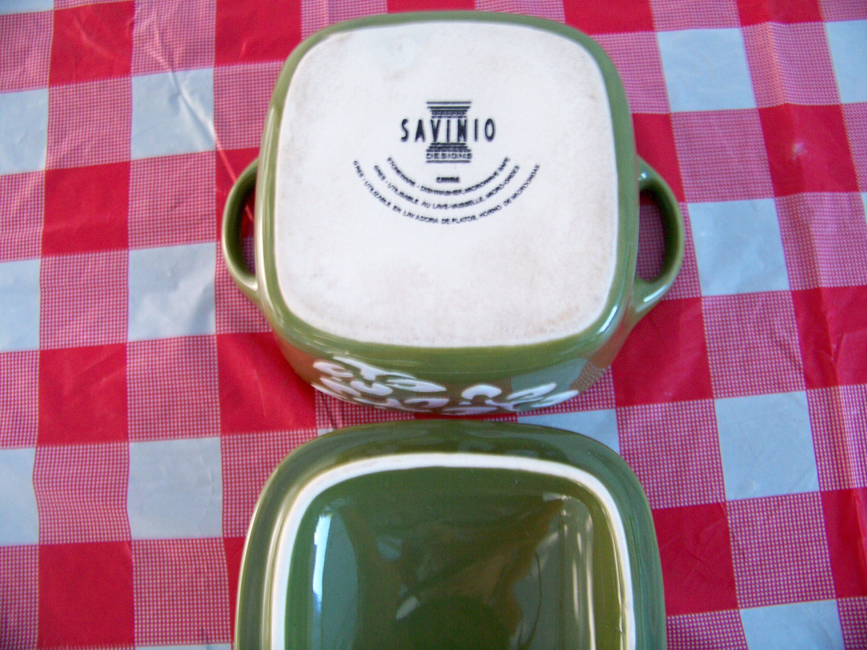 Vintage Savinio Designs Stoneware Mini Casserole Bakeware Ceramic ...