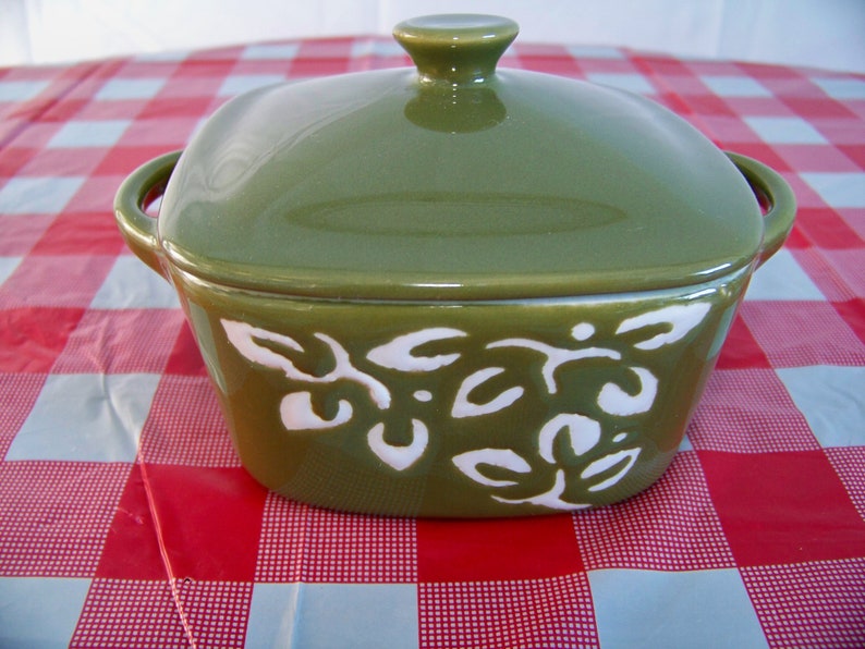 Vintage Savinio Designs Stoneware Mini Casserole Bakeware Ceramic ...