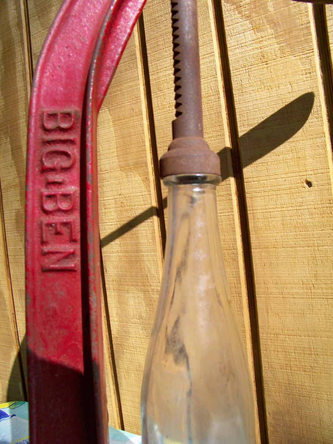 Antique Bottle Capper 'big Ben' Root Beer Capper Wooden Handle / Bottle ...
