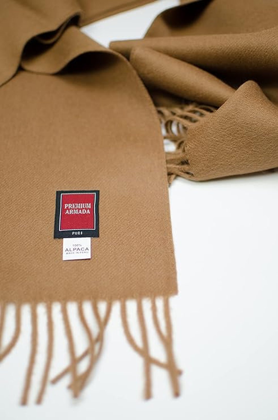 Wool Scarf Vicuna Color Light Brown 100% Alpaca Scarf - Etsy