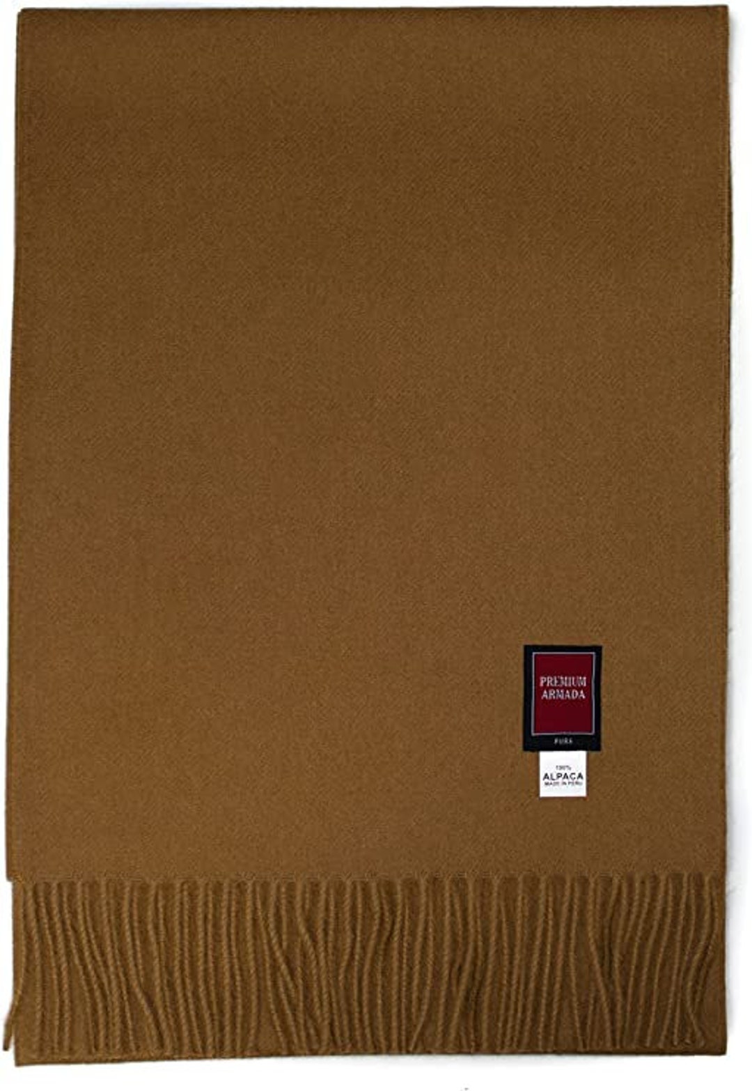 Wool Scarf Vicuna Ferns Camel Brown Alpaca Scarf - Etsy