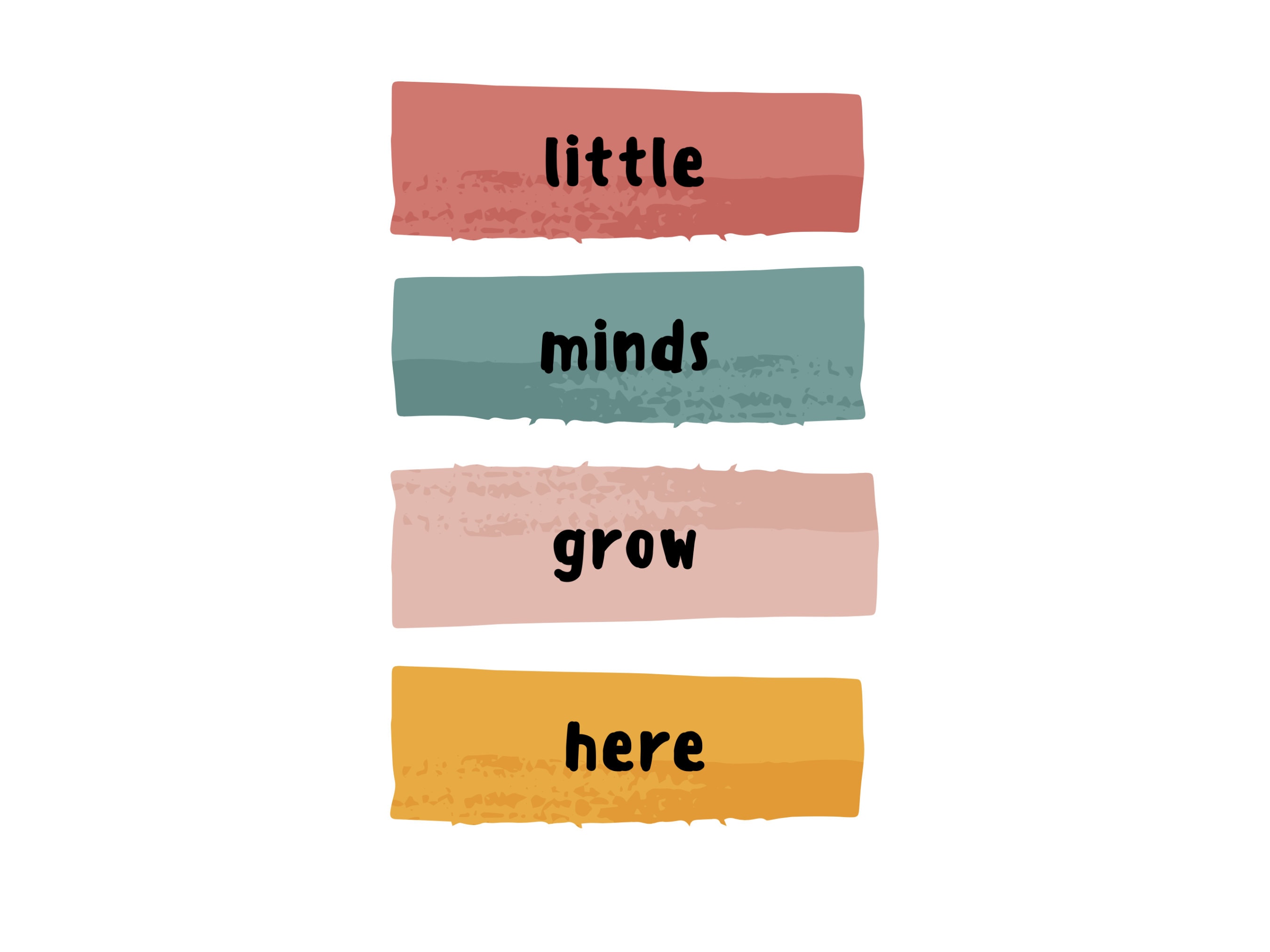 Little Minds Grow Here Sign Printable Quote Nursery | Etsy