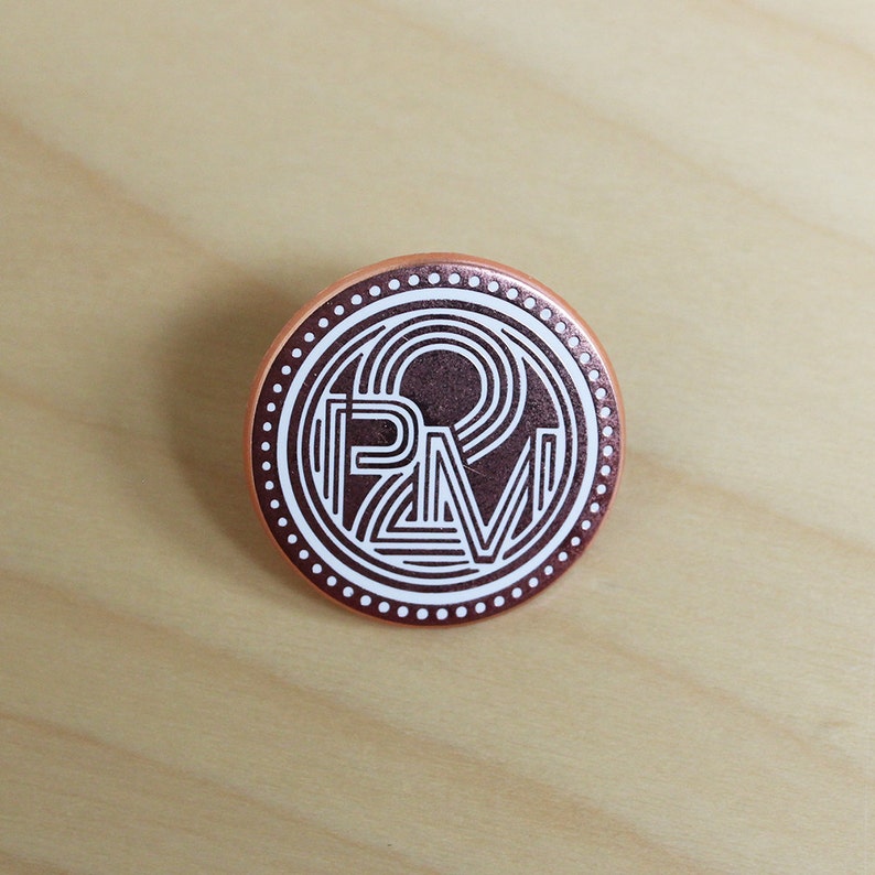 2PM of 2PM Circle Logo White & Rose Gold Soft Enamel Lapel Pin | Etsy