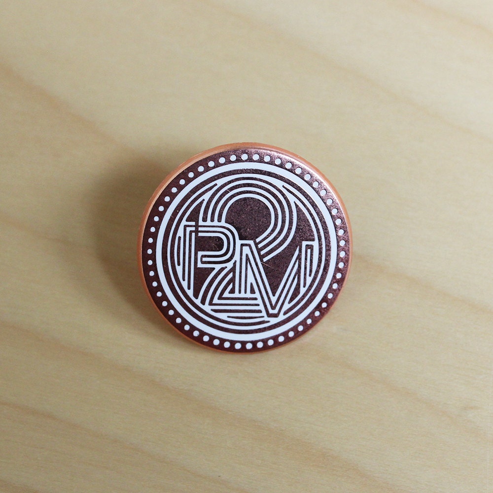 2PM of 2PM Circle Logo White & Rose Gold Soft Enamel Lapel Pin KPOP ...