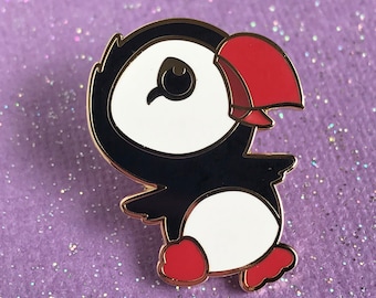 Puffin Pin Badge - Etsy UK