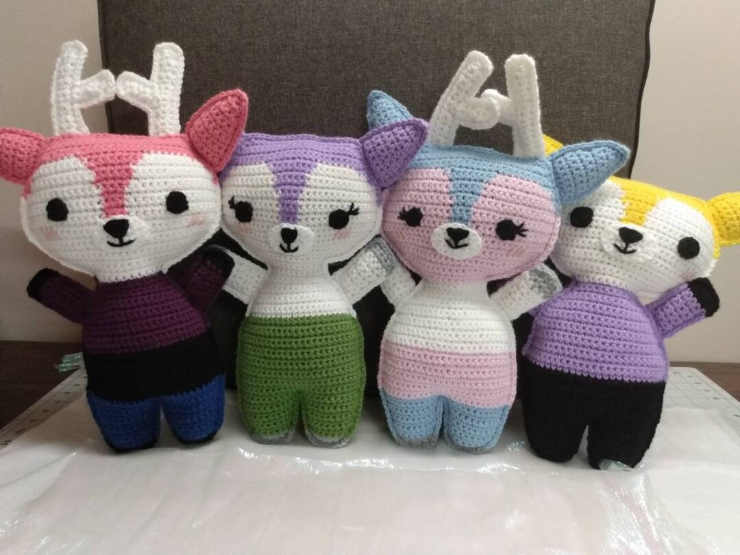 Transgendeer Pride Deer Transgender Crochet Pride - Etsy