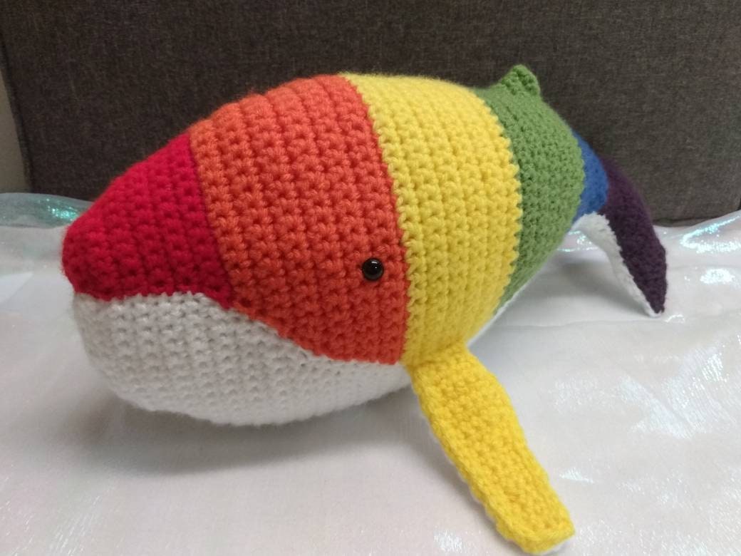 LGBT Pride Whale Plush Gay Pride Plush Toy - Etsy
