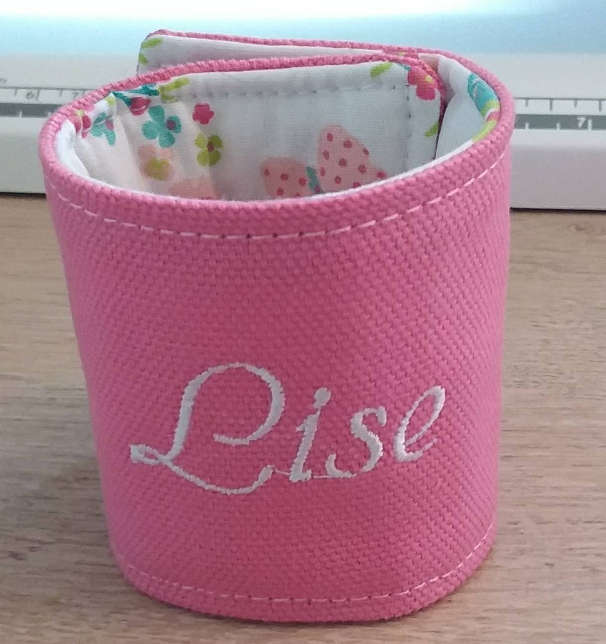 Rond de serviette personnalisé, rond en tissu brodé coloré doublé, rond ...