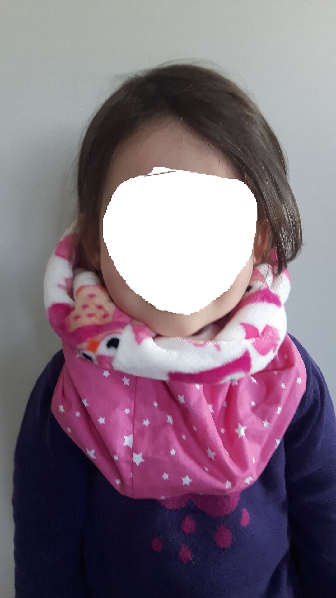 Girl Snood for Children Pink Snood Neck Scarf Fabric Girl - Etsy