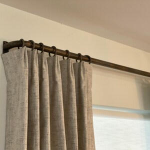 French Drape Rod, Metal Drapery Rod With Curved Return or 90 Degrees - Etsy