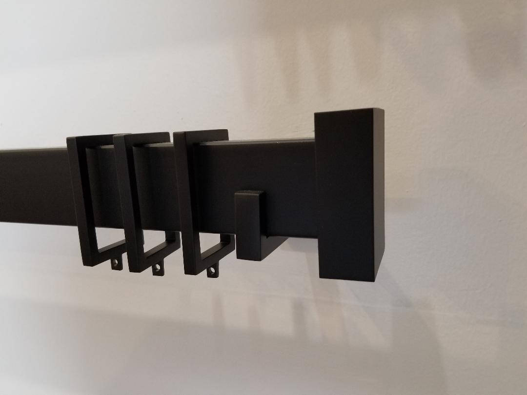 Custom Length Rectangle Acrylic Drapery Rod Rectangular Drape - Etsy