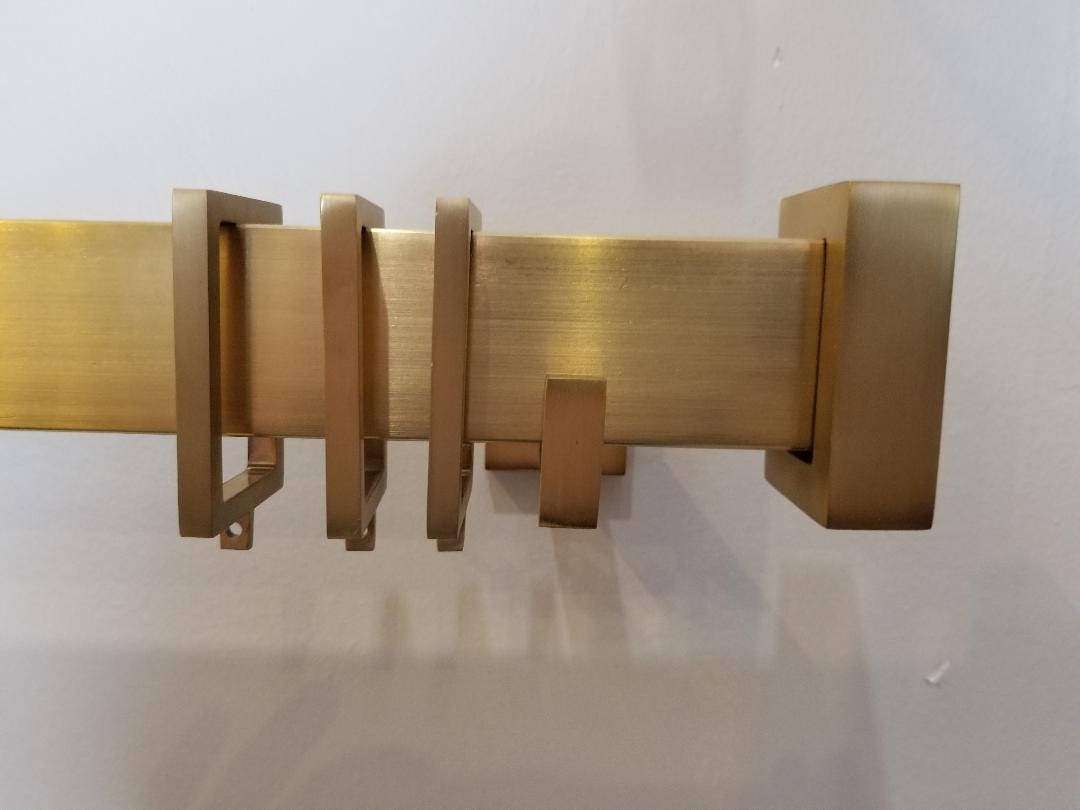 Custom Length Rectangle Acrylic Drapery Rod Rectangular Drape - Etsy