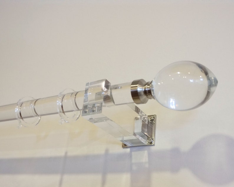 Custom Length Acrylic Drapery Rod - Etsy