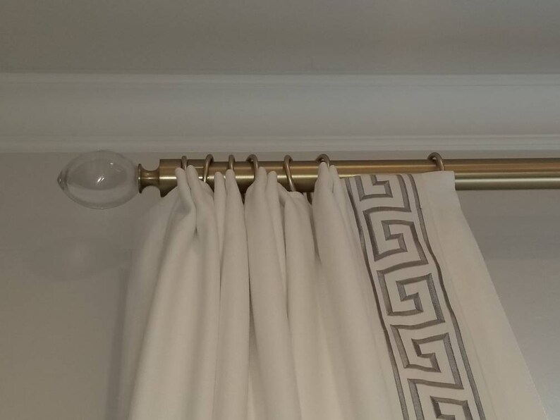 Custom Length Metal Drapery Rod - Etsy