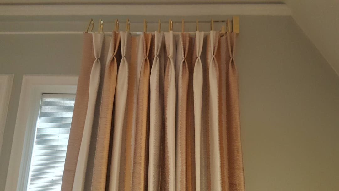 Custom Length Rectangle Acrylic Drapery Rod, Rectangular Drape Rod ...