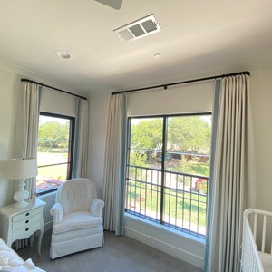 French Drape Rod, Metal Drapery Rod With Curved Return or 90 Degrees - Etsy