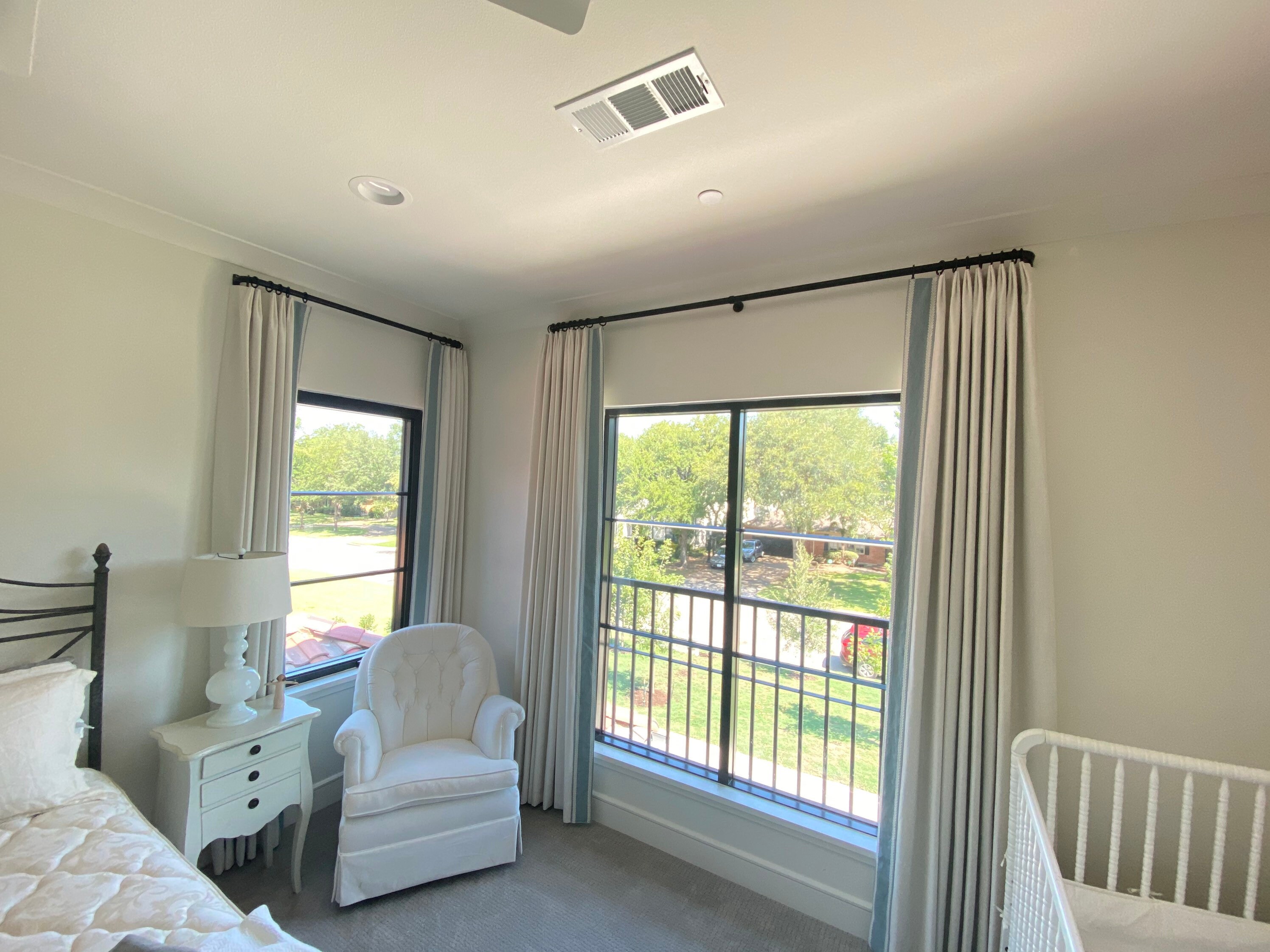 French Drape Rod Metal Drapery Rod With Curved Return or 90 | Etsy