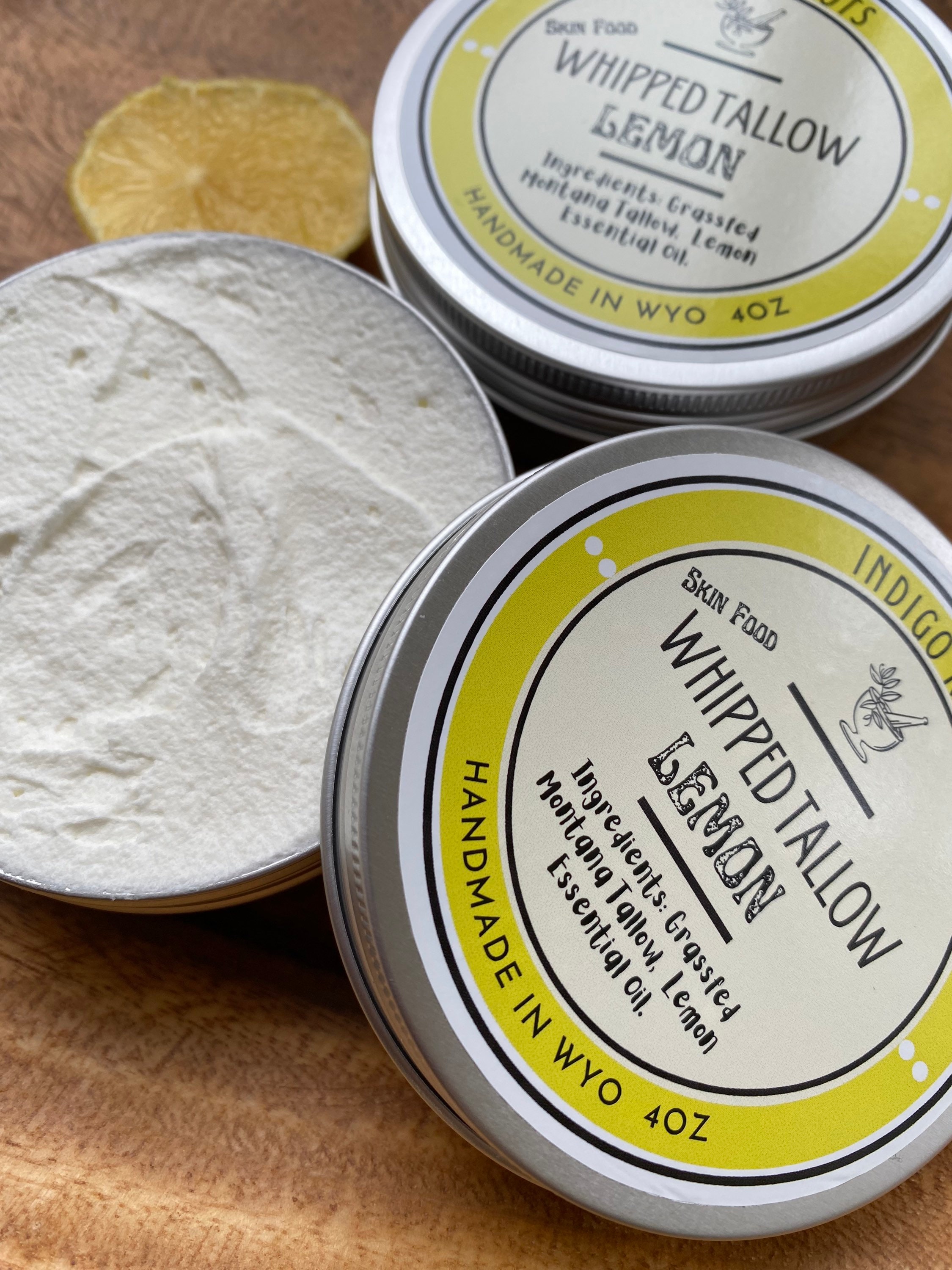 4oz Whipped Lemon Tallow Naturally Hydrating, Contains Vitamins That Skin Loves - Etsy