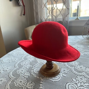Vintage Ladies Red Hat - Etsy