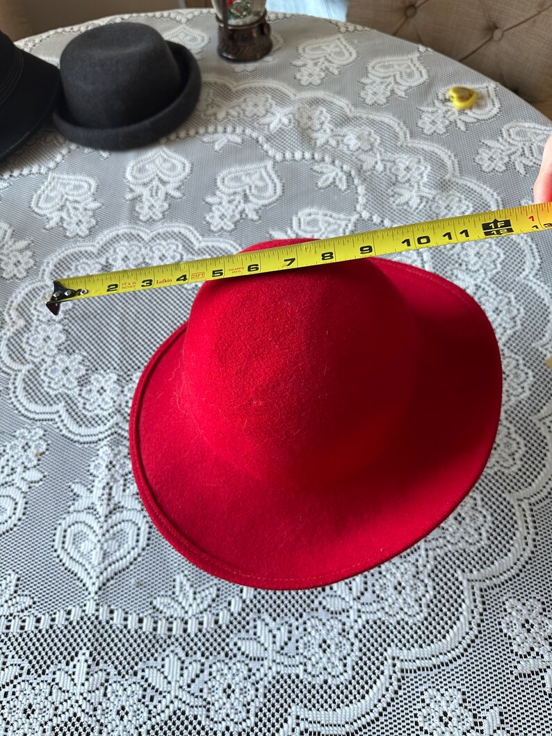 Vintage Ladies Red Hat - Etsy