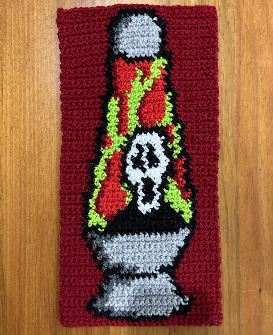Ghostface Bloody Lava Lamp Tapestry Crochet PDF Pattern - Etsy