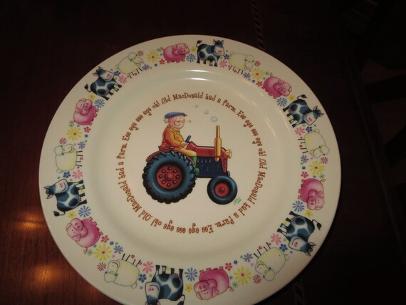 Anderton Pottery 1890 Old Macdonald Had a Farm Plate and Bowl - Etsy