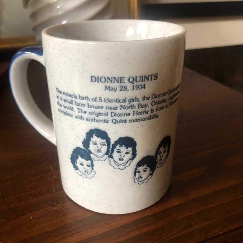 Vintage Dionne Quints Quintuplet Museum Embossed Mug - Etsy
