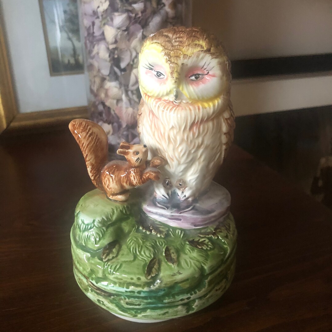 Vintage 1977 Schmid F. Warne & Co Beatrix Potter Old Mr Brown Owl and ...