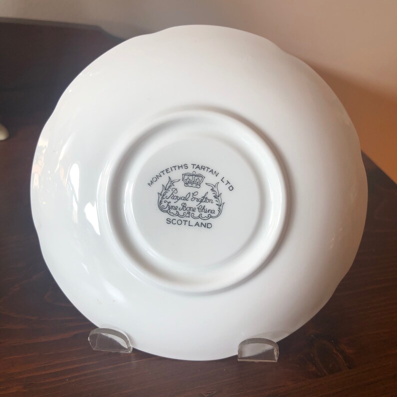 Vintage Royal Grafton Monteith Tartan Ltd Scotland MACLEAN Saucer - Etsy