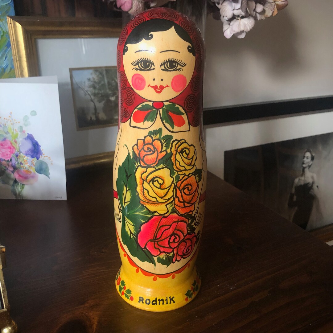 Vintage RODNIK Russian Wooden Doll - Etsy