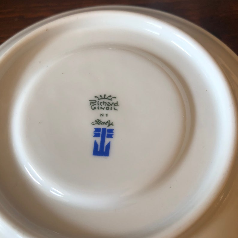 Vintage Richard Ginori Chinois Pattern Chinoiserie Porcelain Demitasse ...