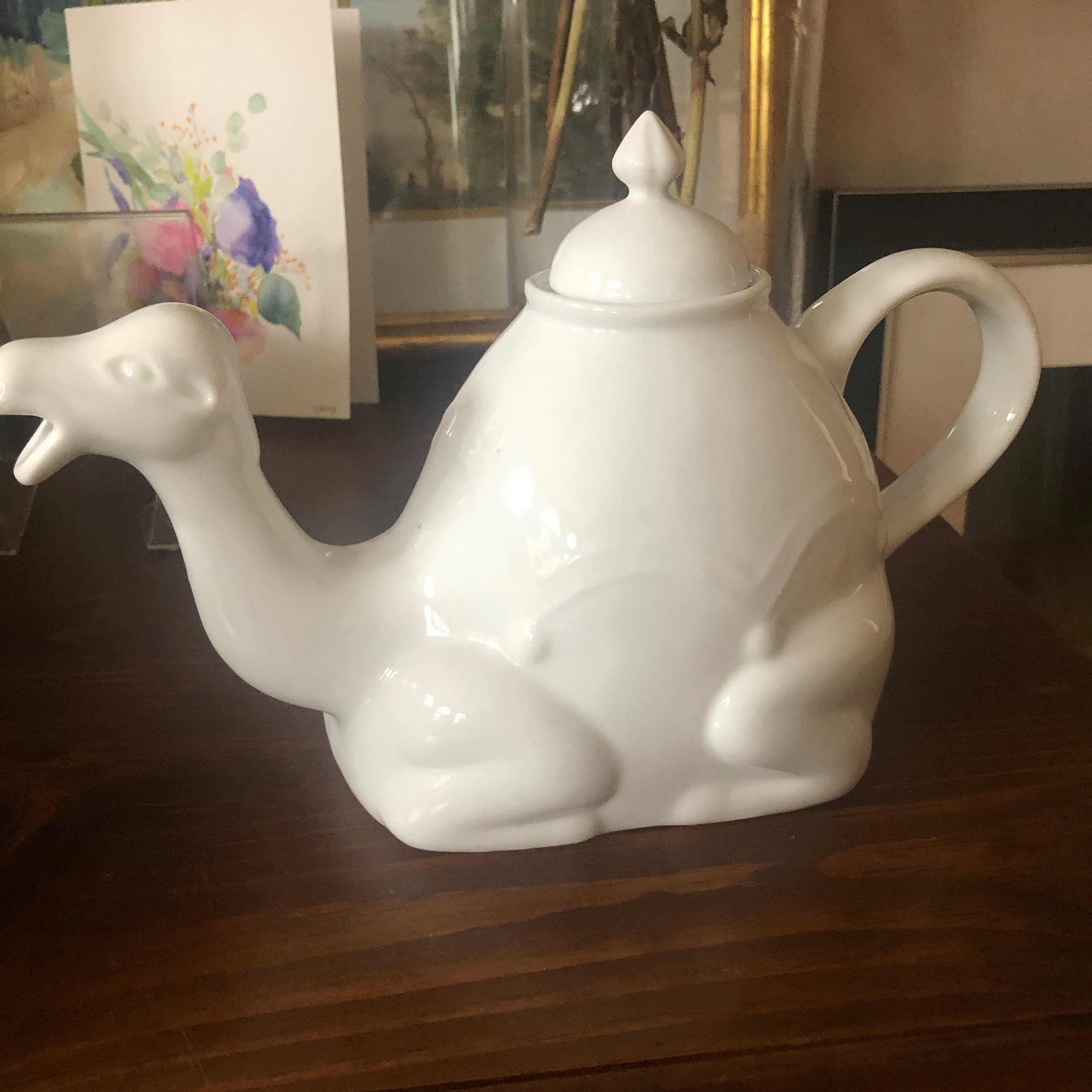Cordon Bleu White Camel Teapot - Etsy