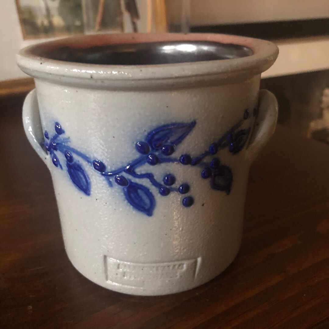 Salmon Falls Stoneware Crock Container - Etsy