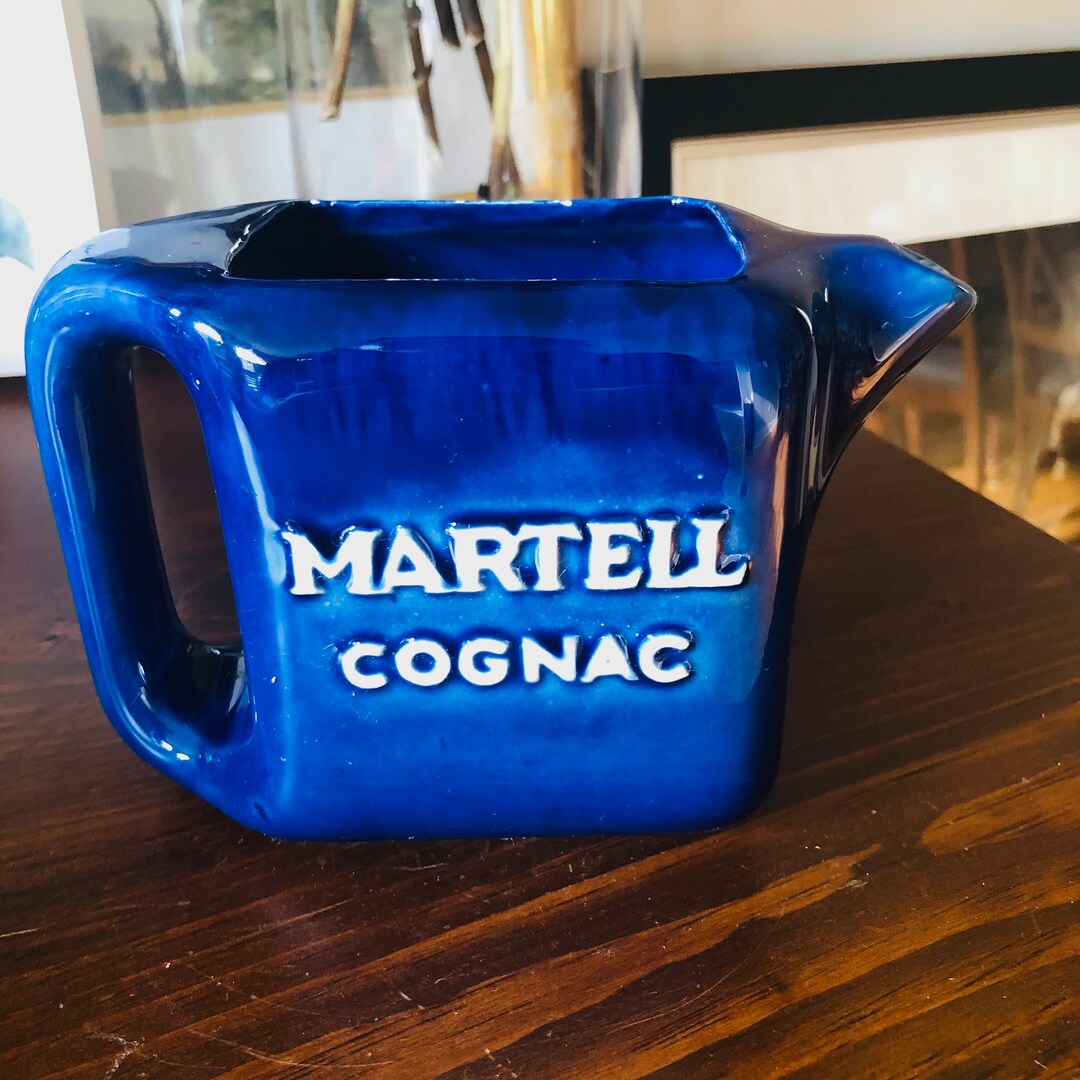 Vintage France Liquor Martell Cognac Cobalt Blue Pitcher - Etsy