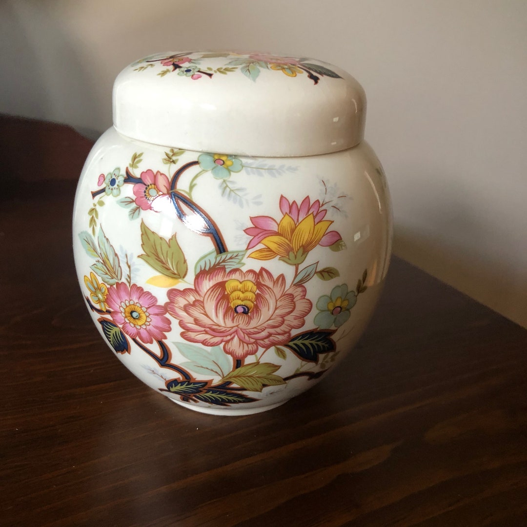 Sadler England Floral Ginger Jar - Etsy