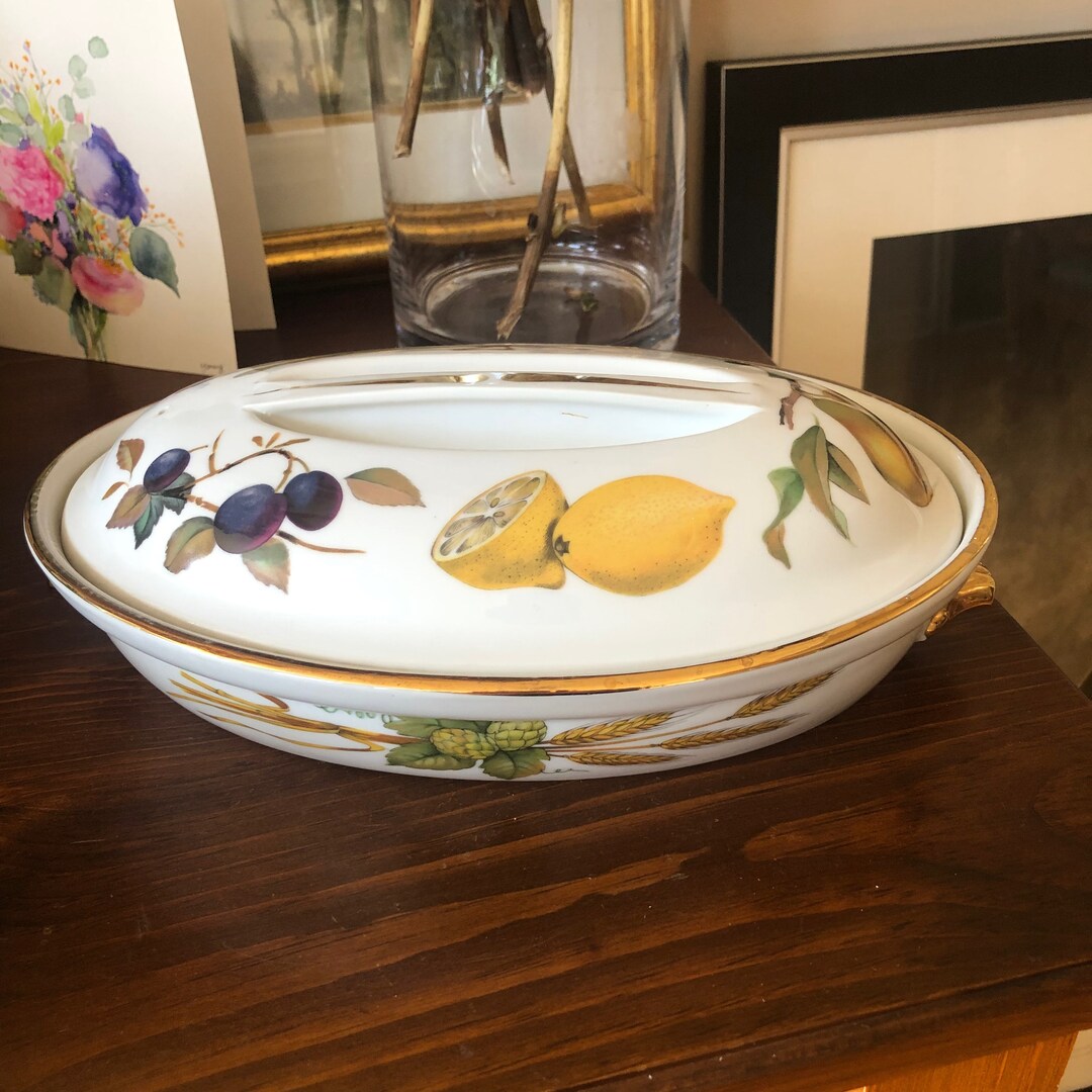 Royal Worcester Evesham Pattern Vegetable Casserole Covered Dish - Etsy