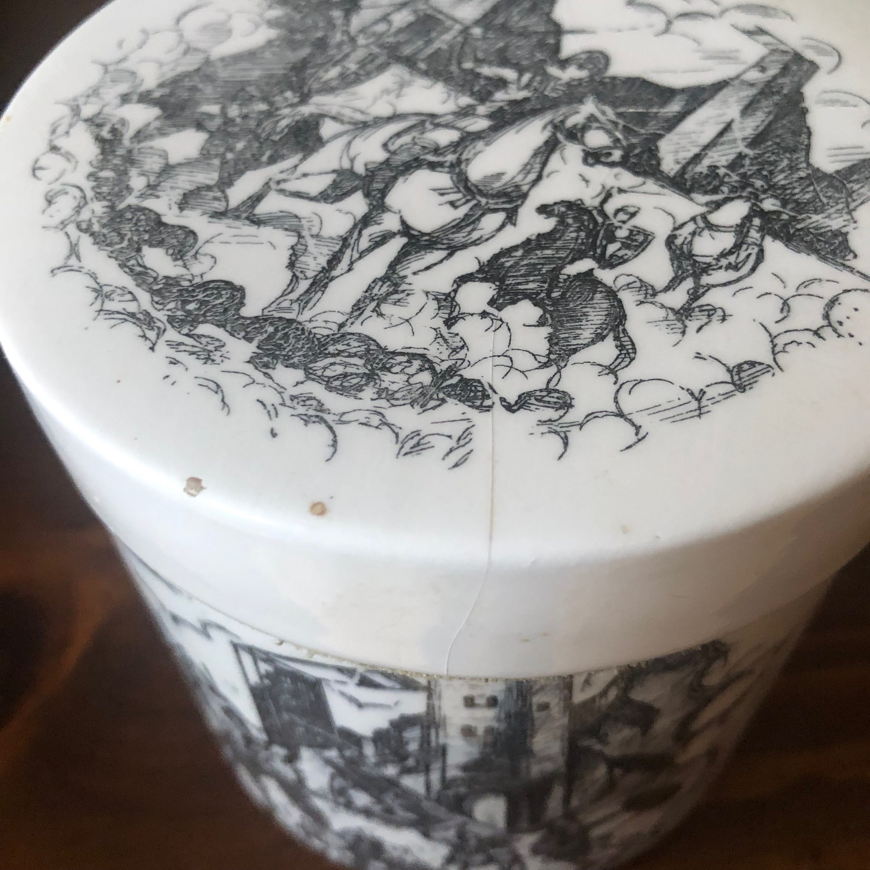 Vintage RARE Old Pal Medieval Battle Scene Ceramic Jar - Etsy