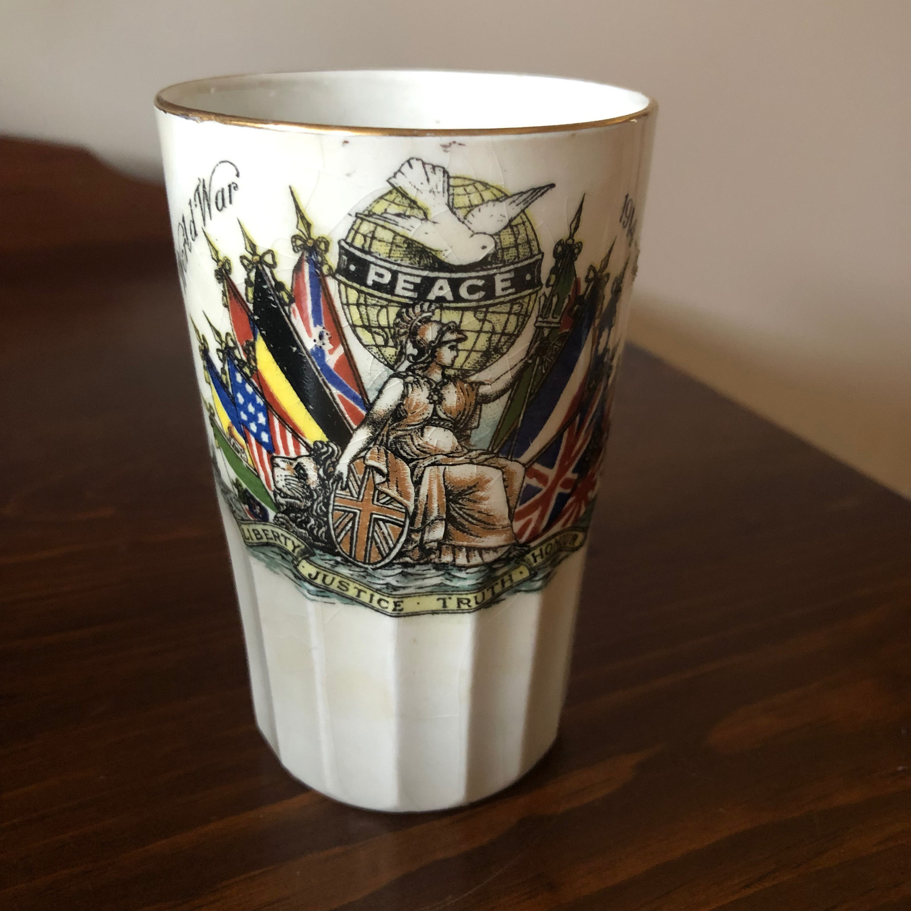 Vintage Booths World War I Peace Celebration City of Manchester Cup Tea ...