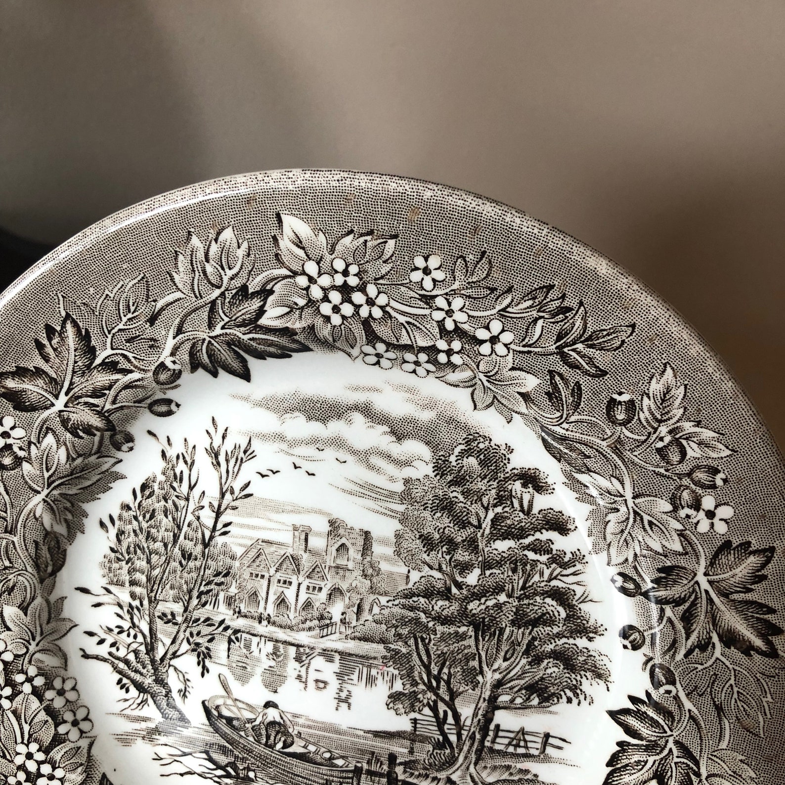 English Ironstone Tableware CASTLES Dessert Plate - Etsy