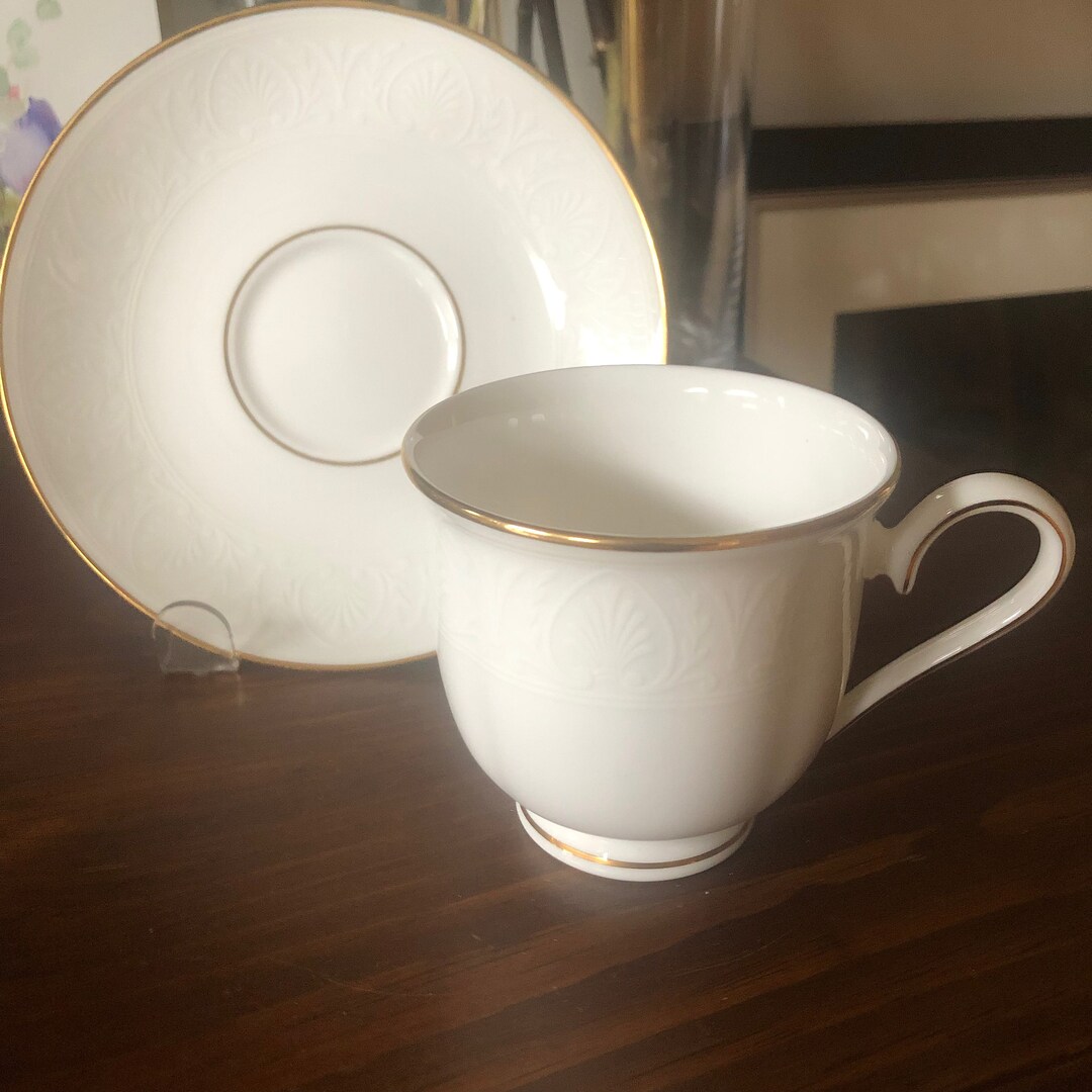 Vintage Lenox Debut Collection Hannah Gold Cup and Saucer - Etsy