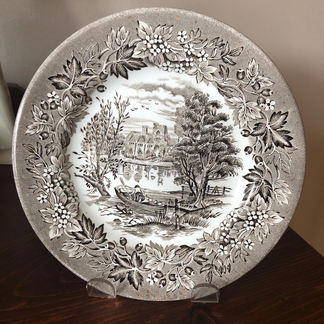 English Ironstone Tableware CASTLES Dessert Plate - Etsy