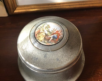 Vintage Collector Powder Puff Music Box, Swiss Aluminum Casing - Etsy