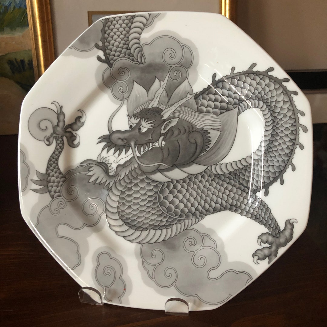 Mikasa Mythology Onyx Japan Bone China Plate - Etsy