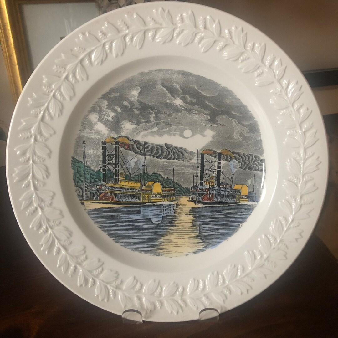 Vintage Adams English Ironstone Engraving for the People Plate - SOLD ...