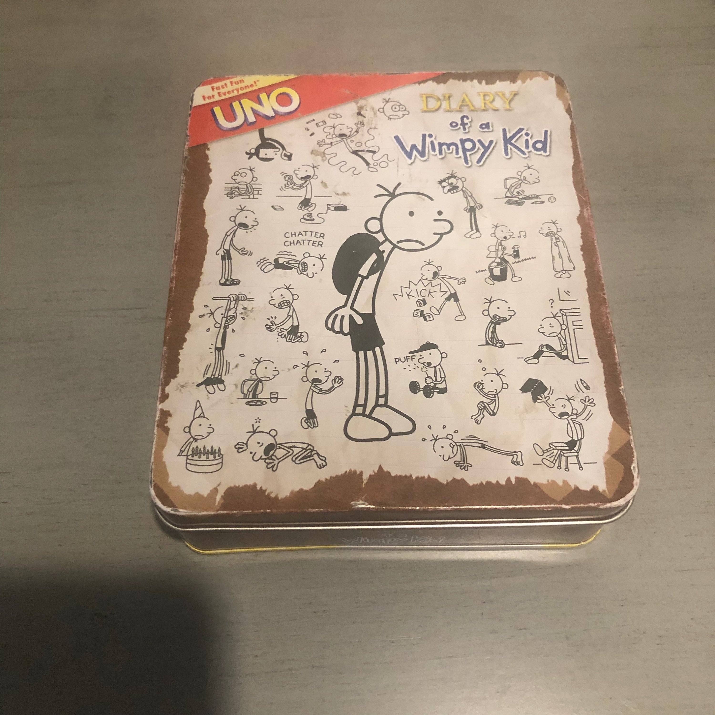 Diary of A Wimpy Kid UNO Card Game - Etsy