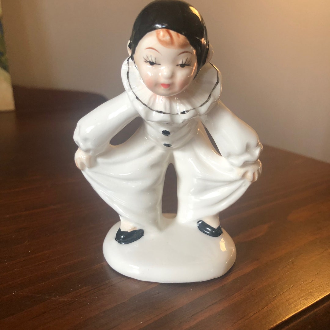 Vintage Pierrot Giftcraft Figurine - Etsy