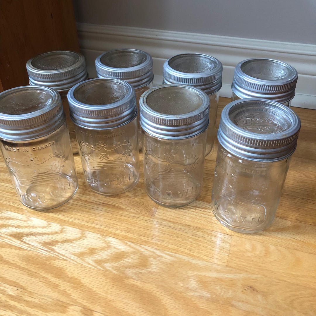 Vintage Crown Mason Jars - Please Choose - Etsy