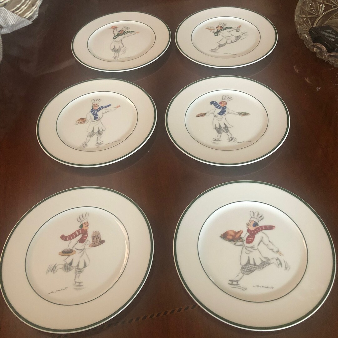 Williams Sonoma Skating Chefs Guy Buffet - 2 Sets Sold Separately - Etsy