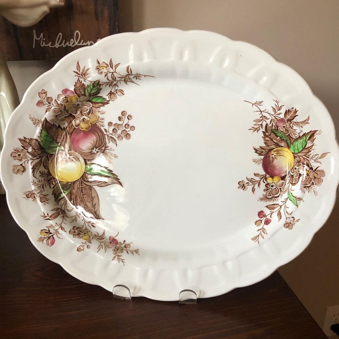 Vintage Ridgway DEVON FRUIT Platter - Etsy