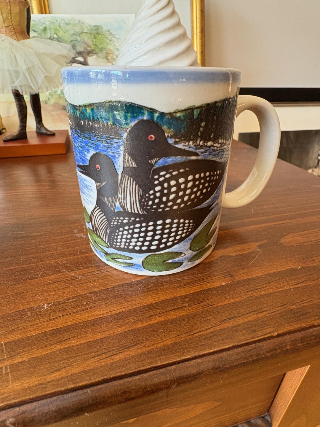 Vintage Otagiri Japan LOON BIRD Embossed Mug - Etsy